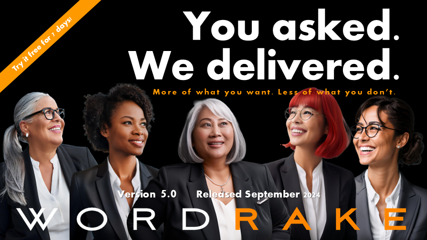 Introducing WordRake 5.0, with a New Look, New Features, More Editing Power